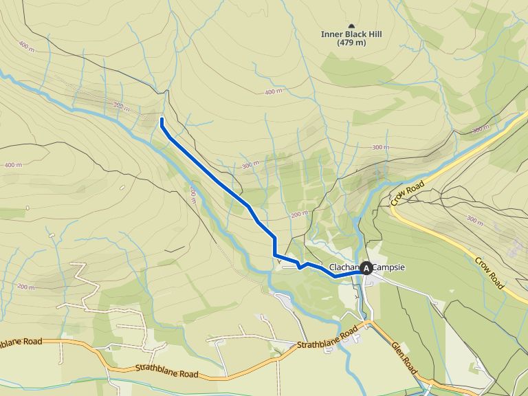 Waterfall loop from Strathblane | hike | Komoot